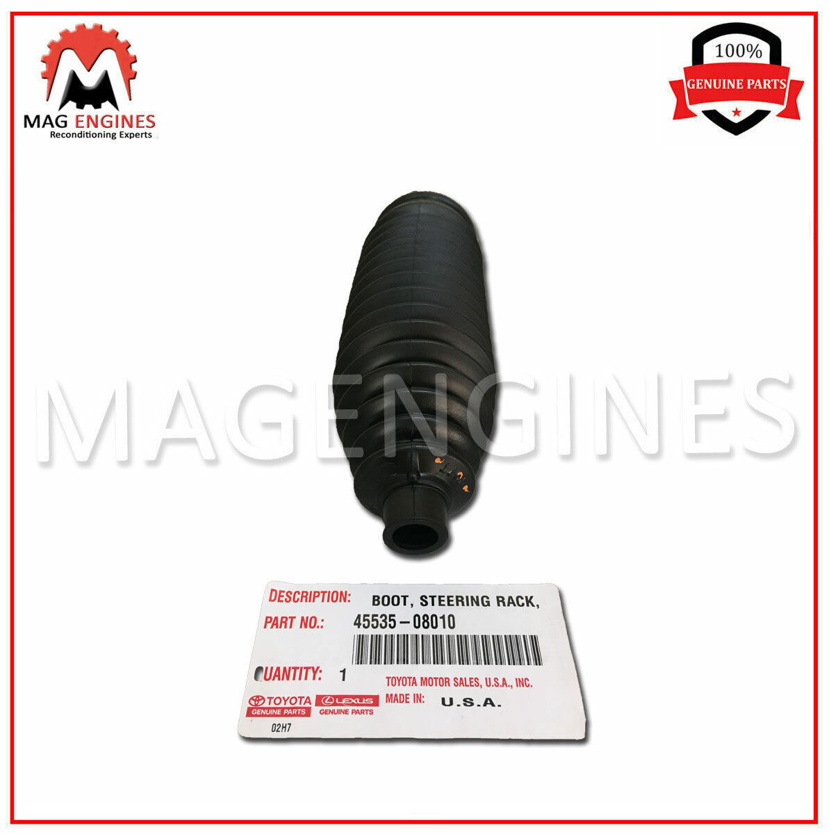 45535-08010 GENUINE OEM STEERING RACK BOOT 4553508010 | eBay