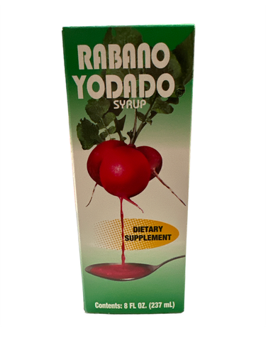 2 Pack Rabano Yodado Syrup Dietary Supplement Jarabe Contents 8 Fluid ...