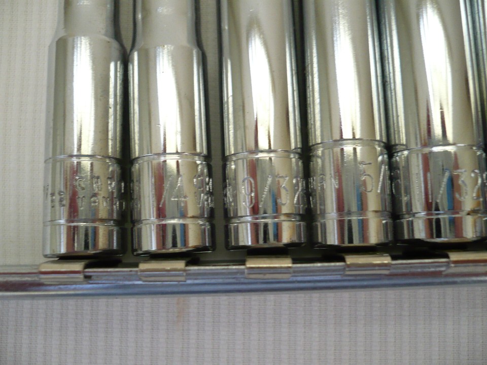 Deep Socket Set w/Snap on Rail | eBay