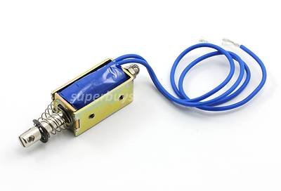 Electronic Pull Push DC 12V 10mm Electro-magnet Solenoid Latch Lock ...