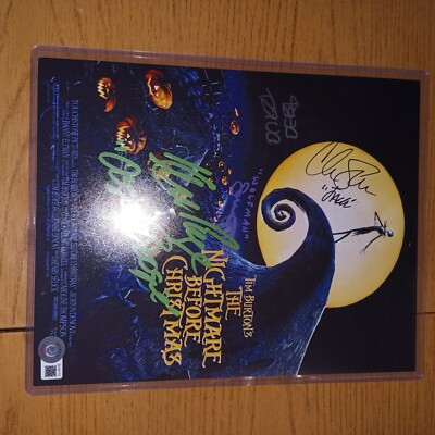 Nightmare before xmas Nbc 8×10 Quad Autographed By Ken Paige Chris ...