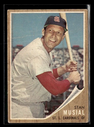 1962 Topps Stan Musial #50 St. Louis Cardinals Low Grade Y5358 | eBay