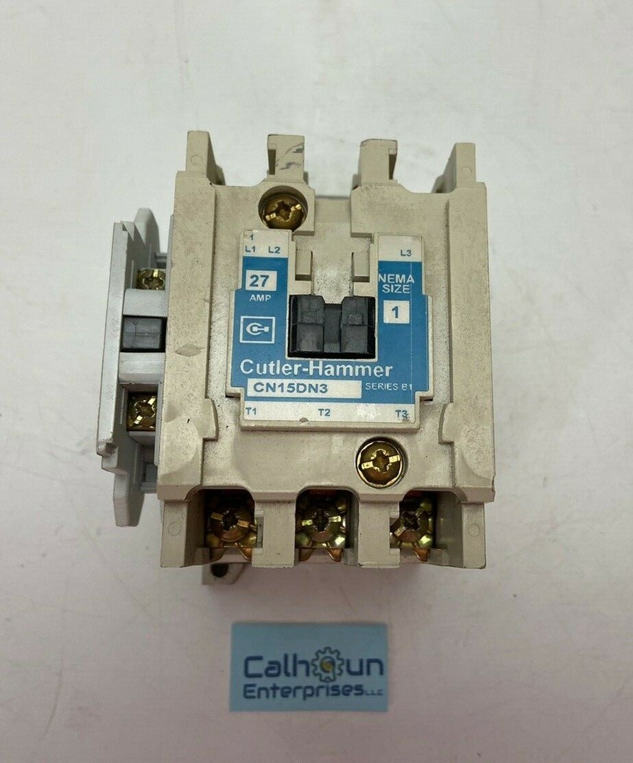 Cutler-Hammer CN15DN3 NEMA Size 1 Series B1 Starter Contactor 27 AMP ...