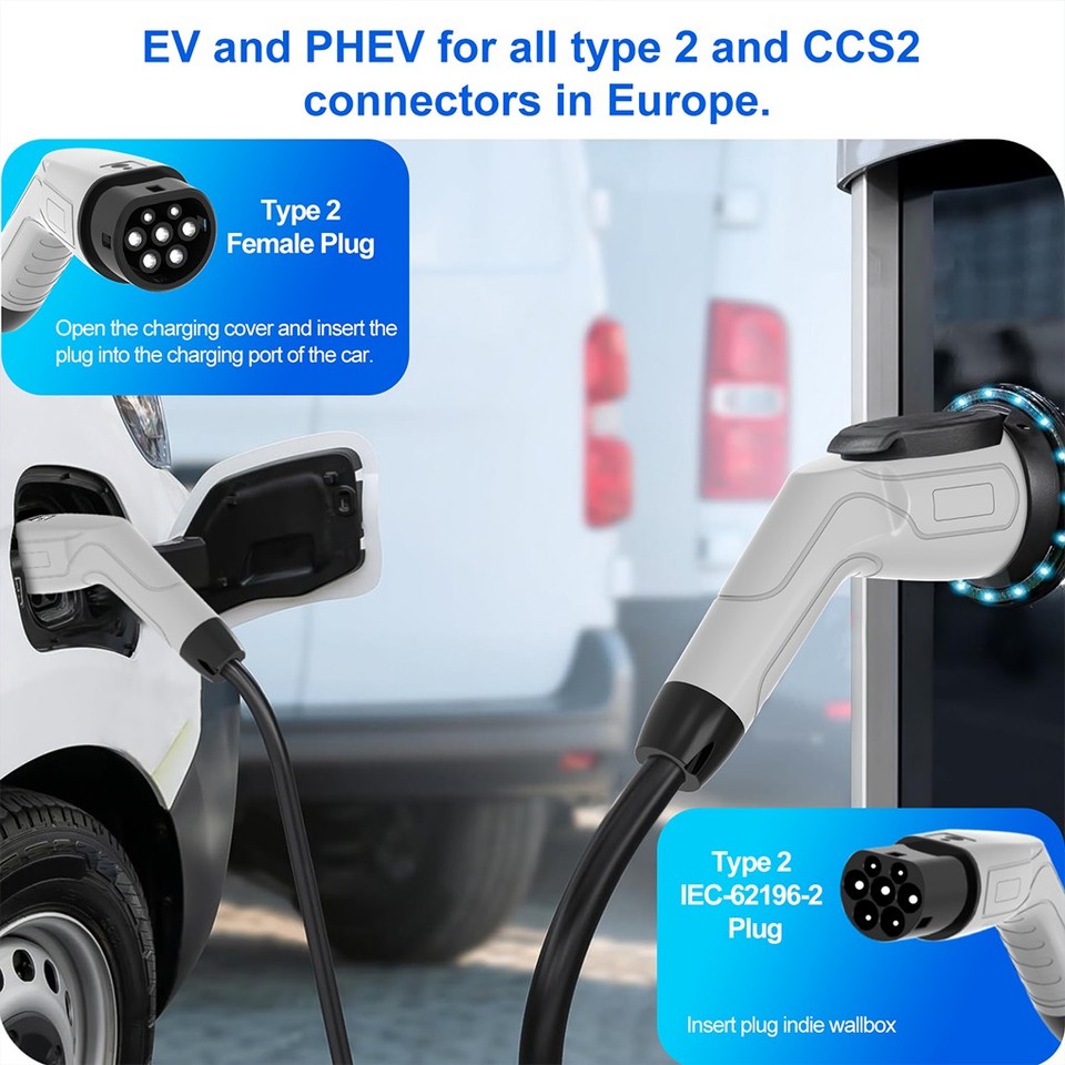 Electric Vehicle Type 2 Charging Cable Cable EV Charging Cable Portable ...