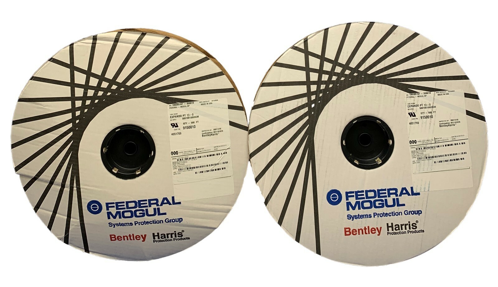 LOT OF 2 BENTLEY HARRIS EXPANDO PT13-0 EXPANDABLE BRAID 1/2" BLACK NEW ...