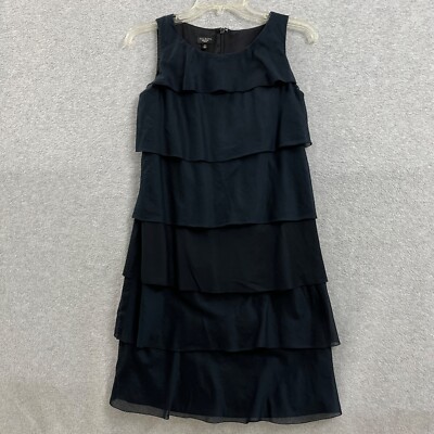 Talbots Petites Dress Women’s Size 2P Blue Sleeveless Layered Lined ...
