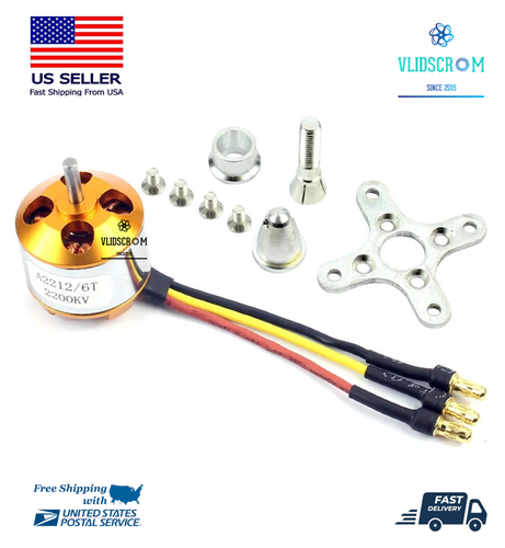 A2212 Brushless Outrunner Motor Mounts 6T for DIY RC Aircraft Plane ...