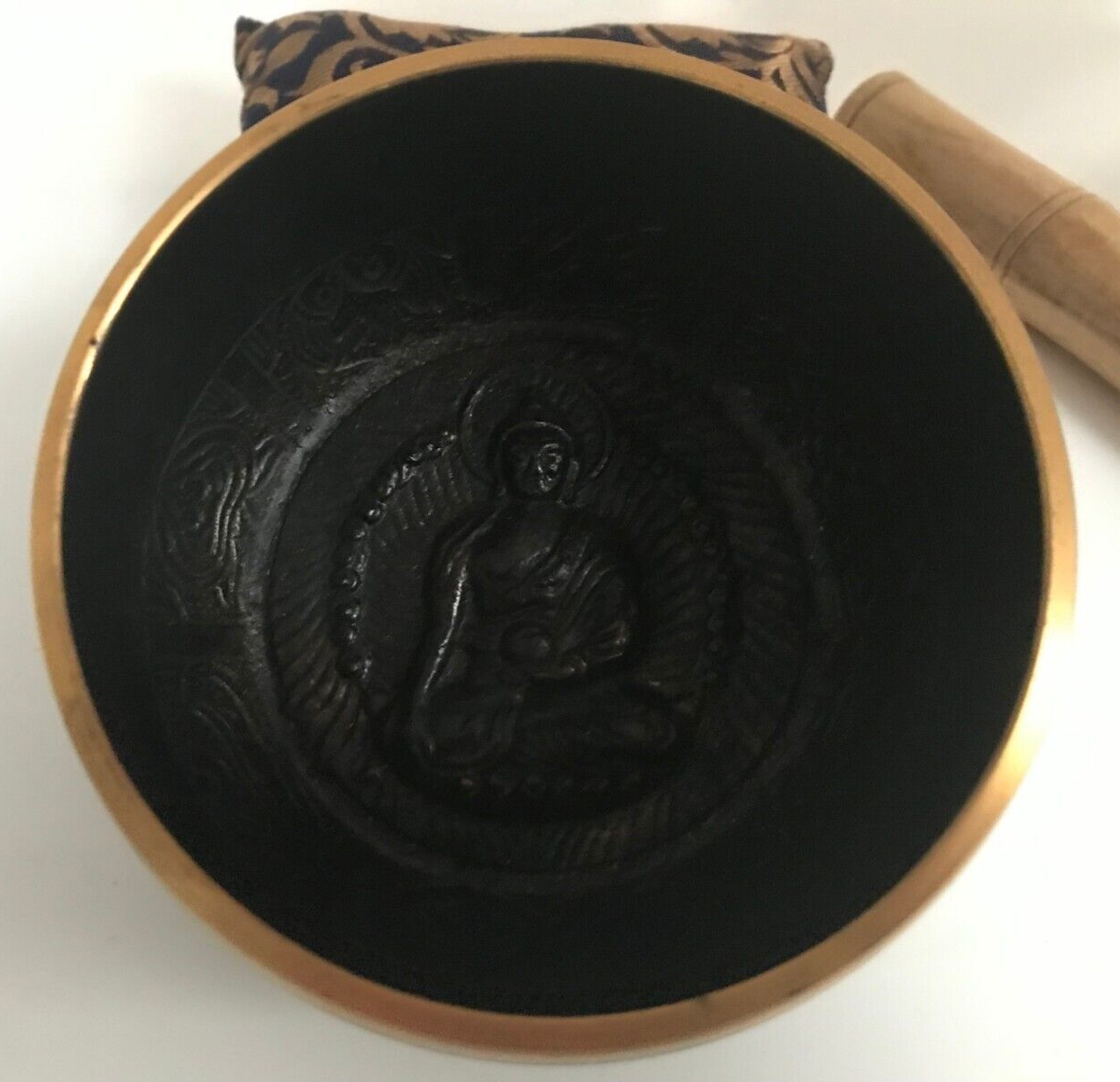 Bell Metal Singing Bowl: Handmade Tibetan Buddhist Musical Instrument ...