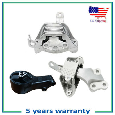 3PCS Front Engine Motor & Trans Mount for Auto For 2012-2017 Chevrolet ...