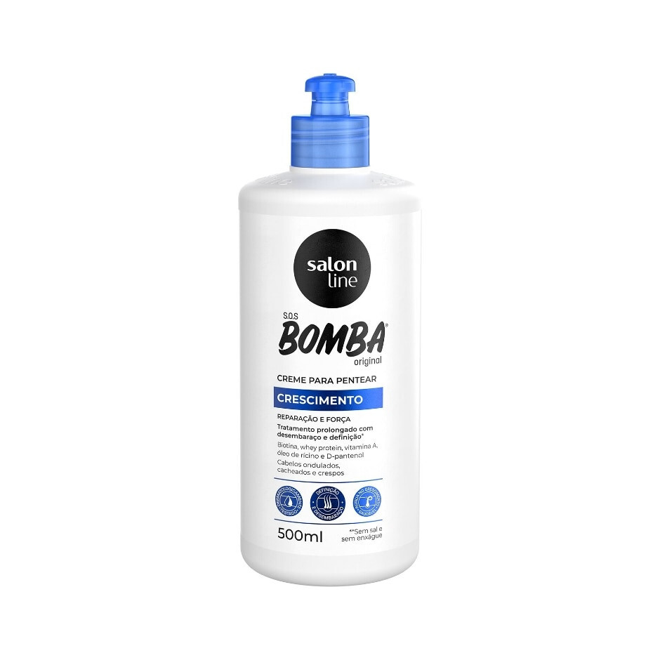 Salon Line SOS Bomba Crescimento Creme Pentear 500Ml - Combing Cream 16 ...
