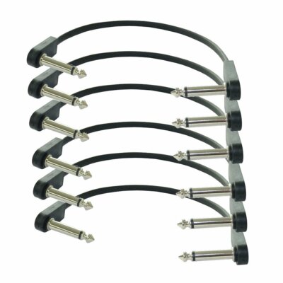 EBS PCF-DL18 18cm (7.08") Flat Patch Right Angle Guitar Patch Jumper Cable 6 Pac | eBay