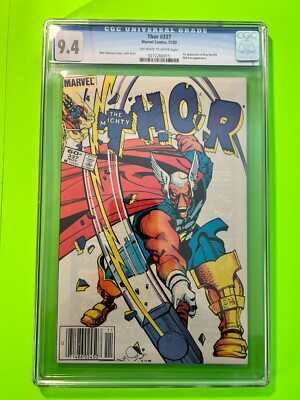 THOR 337 11/83 CGC 9.4 BETA RAY BILL NEWSSTAND VARIANT WHITE PAGES | eBay