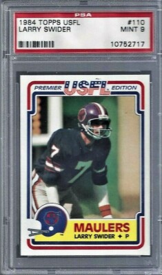 1984 Topps USFL #110 Larry Swider PSA 9 MINT 10752717 | eBay