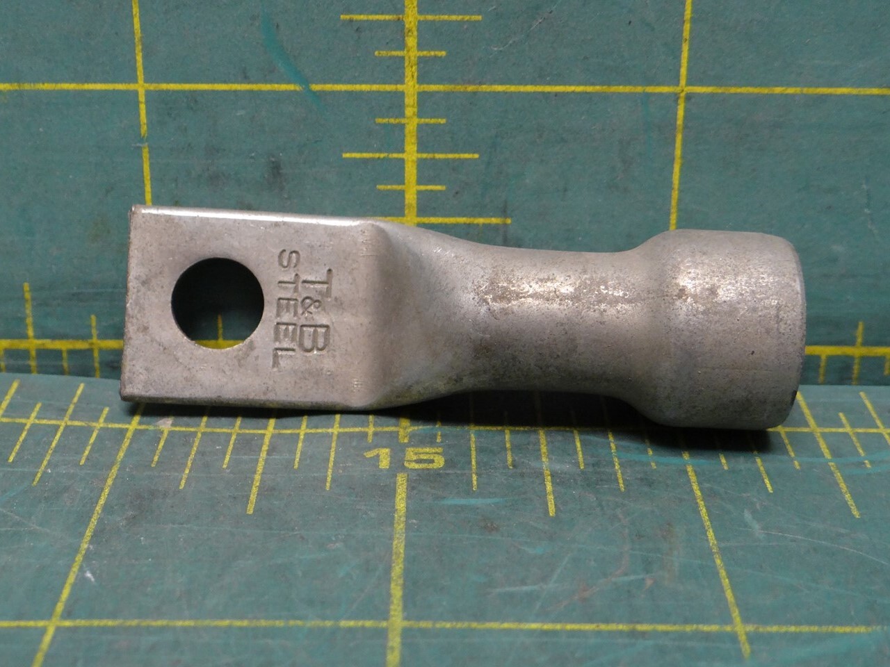 T&B Steel 1-Hole Straight Short Barrel Compression Lug for #4 Stranded ...