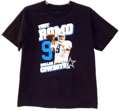 DALLAS COWBOYS AUTHENTIC APPAREL - Tony Romo #9 T-shirt - Boy’s Size: L ...