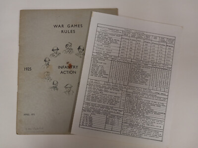 Wargames Research War Games Rules - Infantry Action, 1925-1975 w/ CARD ...