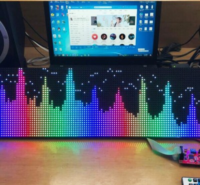 3264 full color RGB music spectrum display finished product 16 modes ...