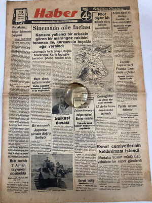 WW II Turkish Newspaper 1942 Japanese Tank Photo World War | eBay