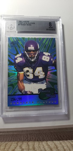 1999 Pacific Aurora Randy Moss Complete Players #154 /299 Vikings #7 ...