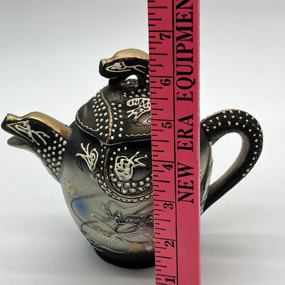 Dragonware Teapot Vintage Moriage Raised Dragon Motif Dragon Finial ...