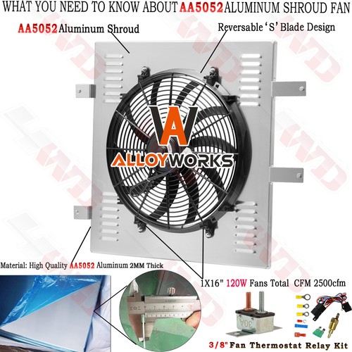 Aluminum Radiator Shroud Fan For 1997-99 1998 Dodge Dakota/Dodge ...