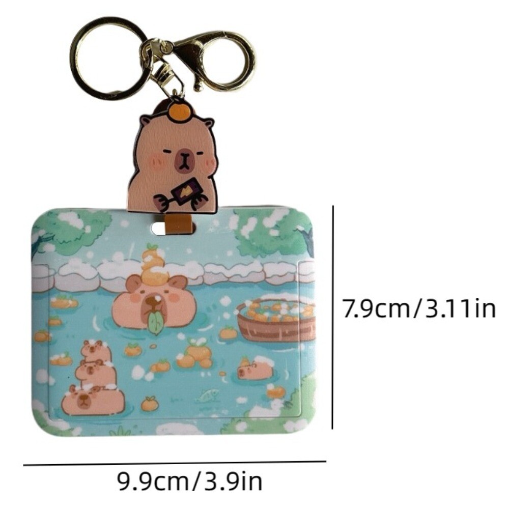 ABS Cartoon Card Case Animal Bus Card Sleeve Capybara Card Holder Work ...