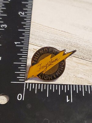 Freightliner Thunder Lightning Pin Back Button Vintage Pin rq | eBay