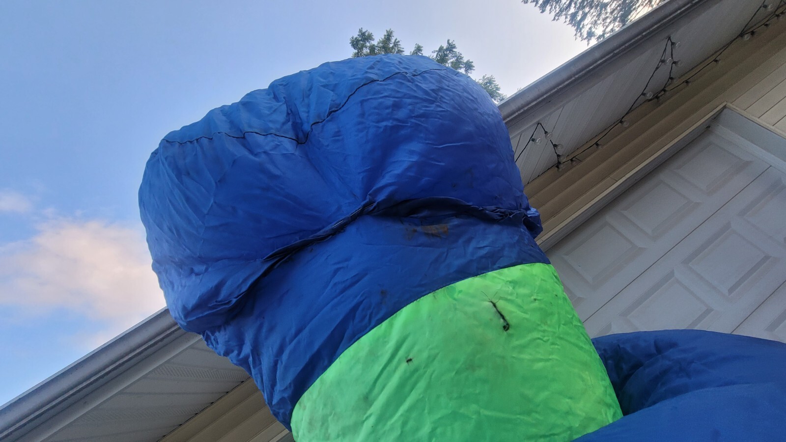 Gemmy Airblown Inflatable Snowman with Top Hat and Broom 8' Tall Parts ...