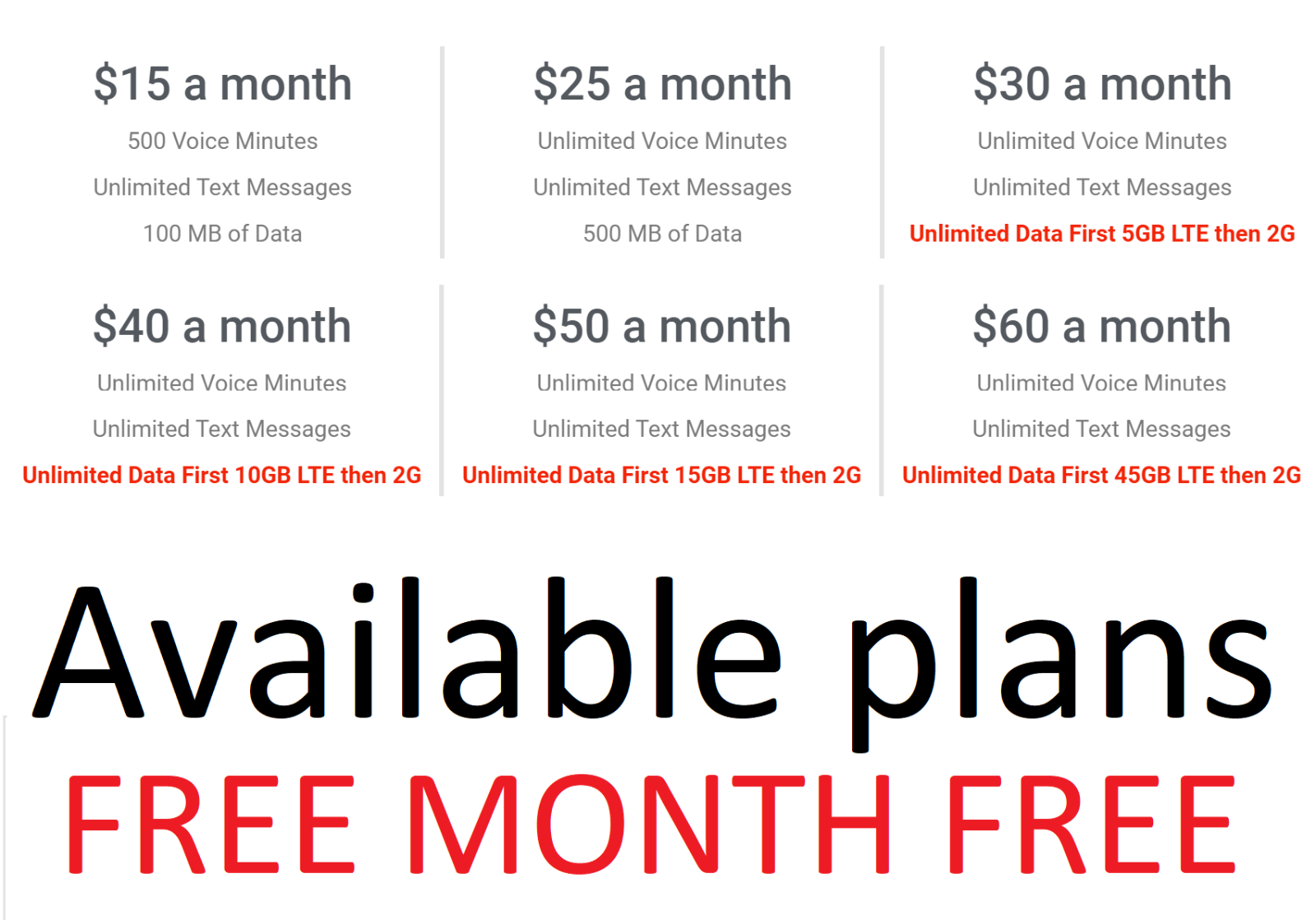 Selectel Wireless $60 Unlimited Plan - Verizon Network + FREE PHONE | eBay