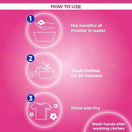 Sunlight Lemon & Rose Detergent Powder Washing Laundry, Clothes cleaner ...