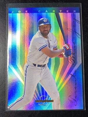 PRISM FOIL 1995 Leaf Limited #31 Joe Carter Baseball Card | eBay