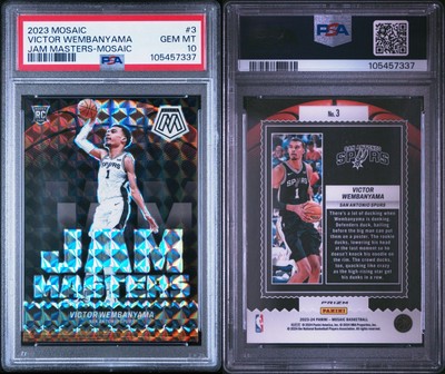 2023-24 Mosaic Victor Wembanyama RC Jam Masters Mosaic Silver PSA 10 ...