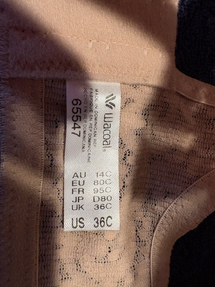 Wacoal 65547 Halo Lace Full Figure Lacey Bra Latte Brown Size 36C | eBay