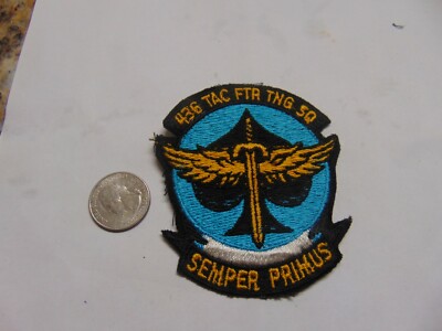MILITARY PATCH 436 TACTICAL FIGHTER TRAINING SQUADRON SEMPER PRIMUS | eBay