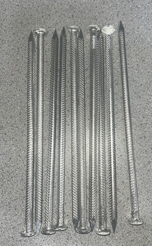 Lot of 10 Never used 7" Aluminum Gutter Nails. White. FREE SHIPPING | eBay