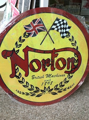 Norton Repro Metal Sign | eBay Australia