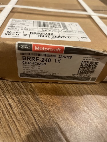 Disc Brake Rotor Rear Motorcraft BRRF-240 | eBay