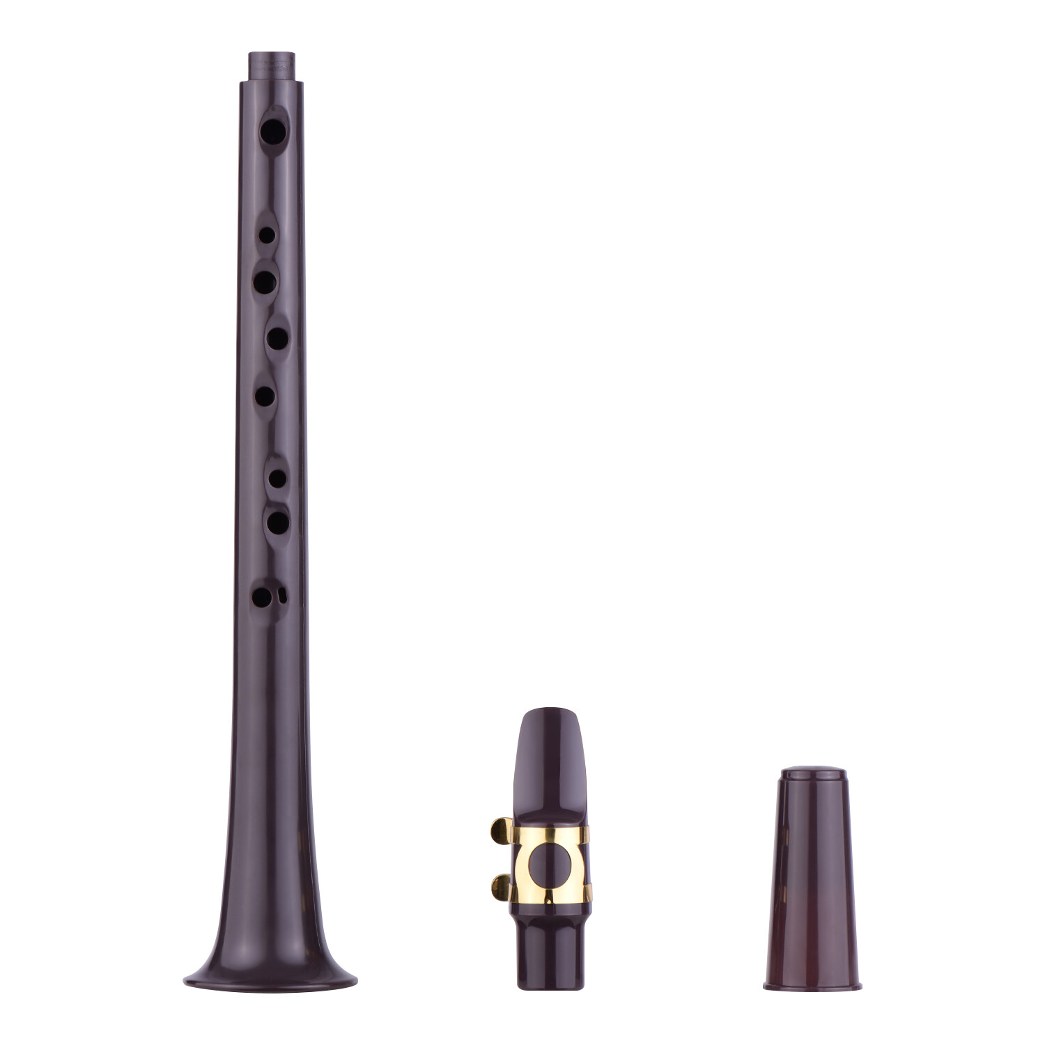 11-hole Pocket Saxophone ABS with Alto Mouthpiece Ligature 4pcs Reeds ...