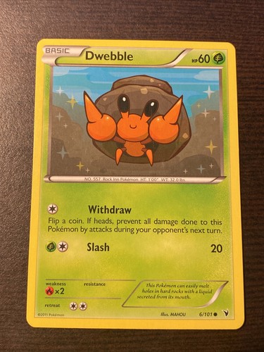 Pokémon TCG Dwebble Noble Victories 6/101 Regular Common | eBay