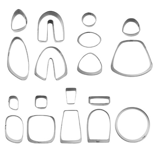 18 Pieces Polymer Clay Cutters DIY Shapes Cutter for Homemade Baking ...