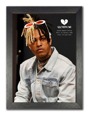 xxxTentacion 2 American Rapper Poster Music Star Photo Dreadlocks ...