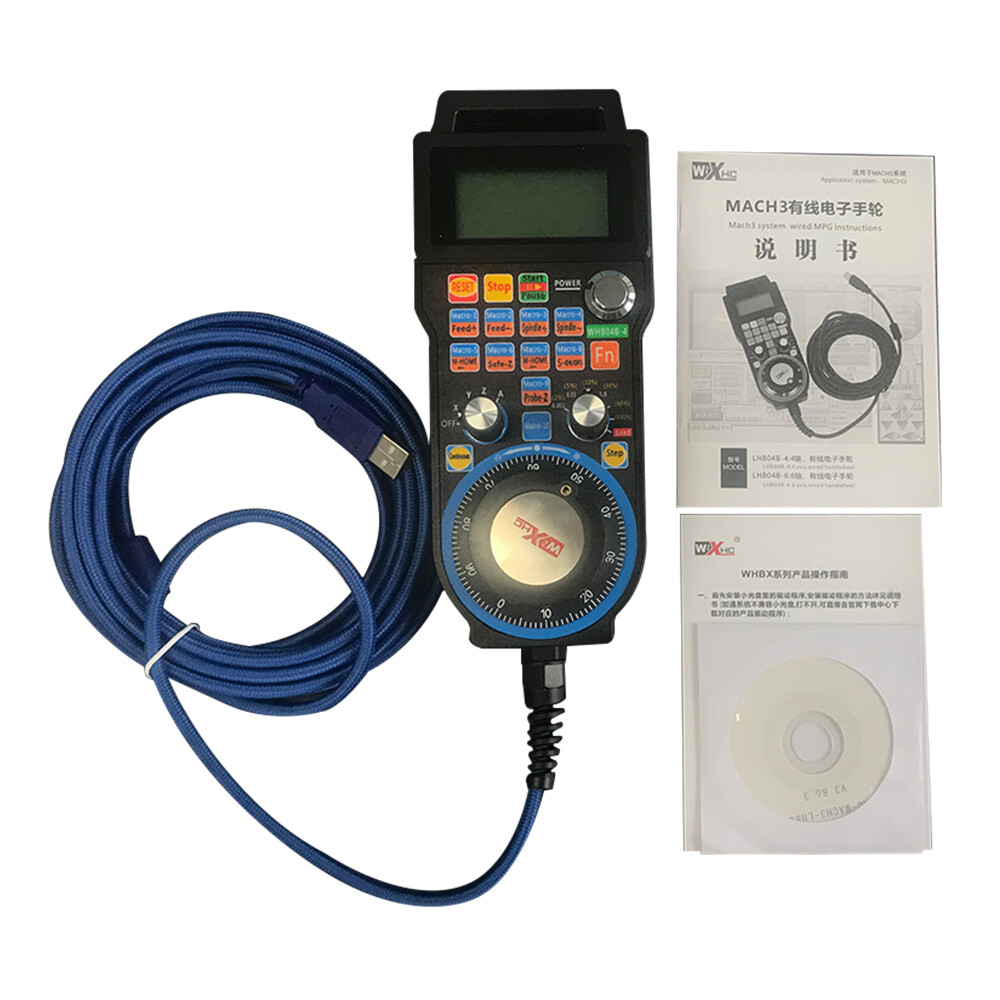 4/6 Achse Mach3 5M USB Handrad Pulse 100PPR Encoder Generator MPG ...