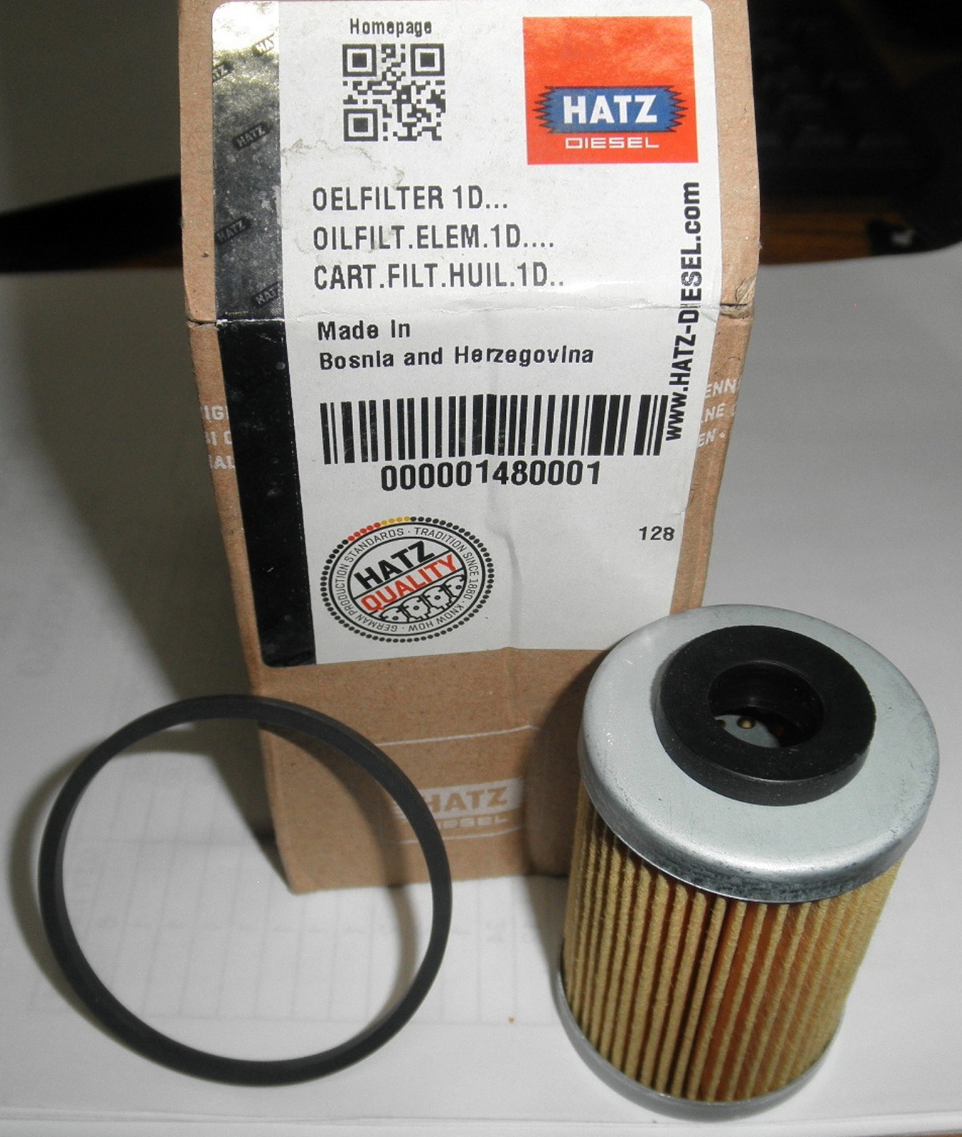 HATZ 01480001 - cross reference oil filters | oilfilter-crossreference.com