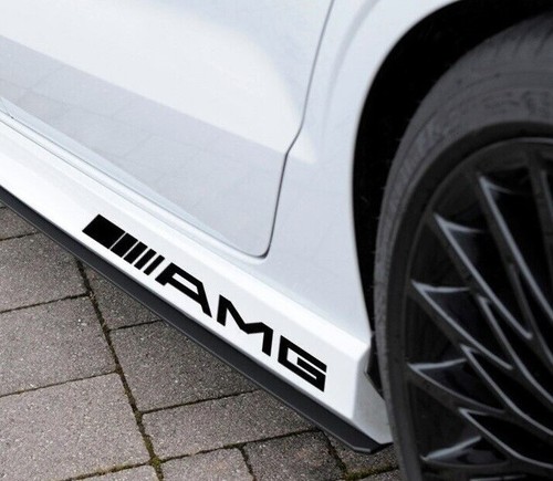 Mercedes Benz AMG side skirt black gloss vinyl car decals vinyl ...