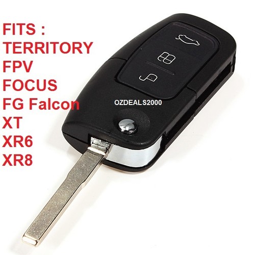 FORD 3 Button Remote & Flip Key FG Falcon XT XR6 XR8 Focus Territory ...