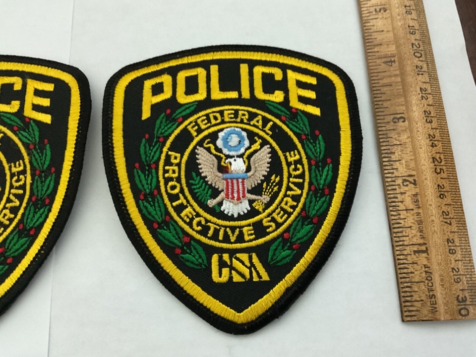 Federal Protective Service Police GSA collectable patch set new full ...
