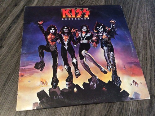 ⭐️KISS-DESTROYER-1976-Record/Vinyl/BLUE LABEL-ACE FREHLEY/GENE SIMMONS ...