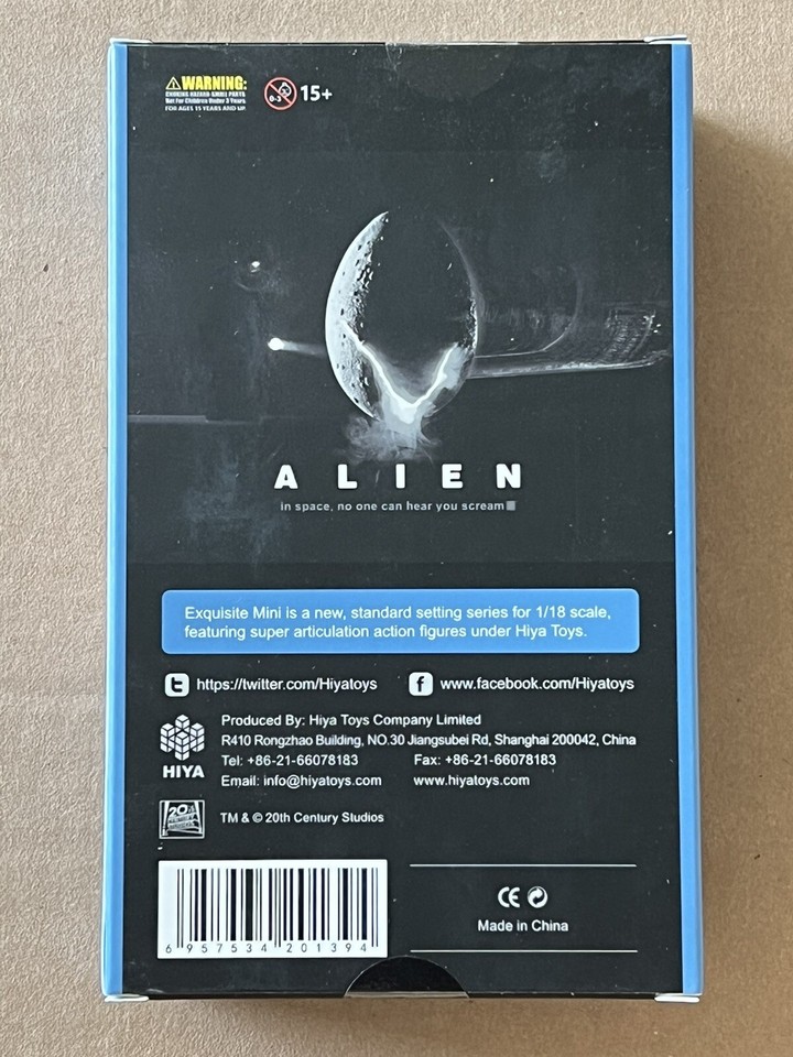 (NEW)Hiya Toys Alien Ripley in Spacesuit 1:18 Scale Action Figure ...