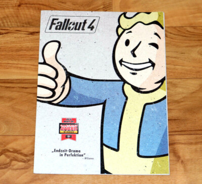 Fallout 4 Press Kit Sheet Ad Advertising Sheet Poster PS4 Xbox One ...