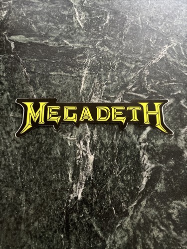 Vtg Megadeth Heavy Metal Bumper STICKER COLLECTIBLE RARE 90s DECAL 10 ...